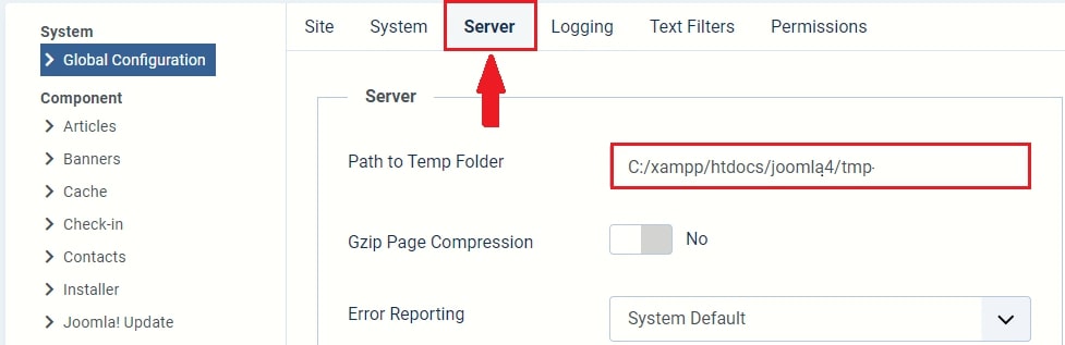 How to Change the Default Temp Folder in Joomla 4?